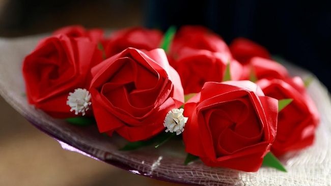 Bunga Origami Jadi Pilihan Saat Rayakan Valentine