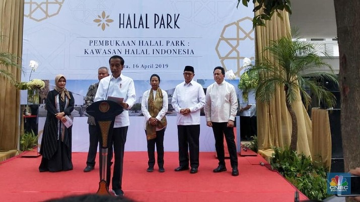 Jokowi Resmikan Proyek Halal Park Rp 250 Miliar