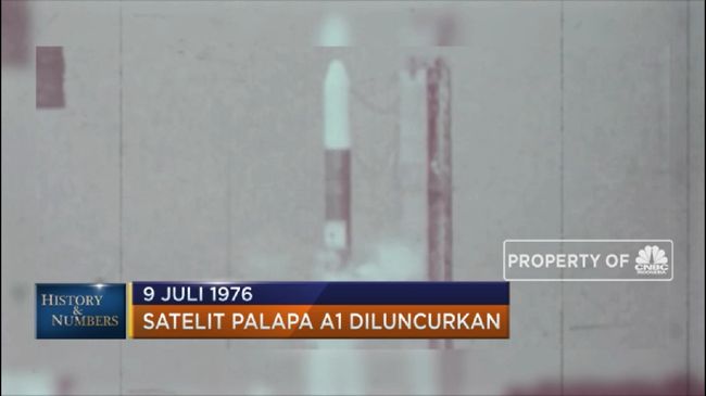 9 Juli 1976 Satelit Palapa A1 Diluncurkan