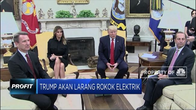Trump Tuding Rokok Elektrik Jadi Masalah Baru AS