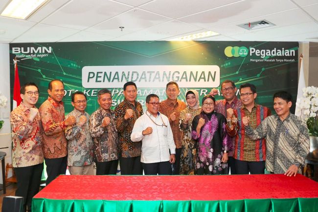 Sinergi BUMN, BRI & Pegadaian Teken Kerjasama Strategis