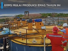 BRMS Mulai Produksi 100 Ribu Ton Bijih Emas Tahun Ini
