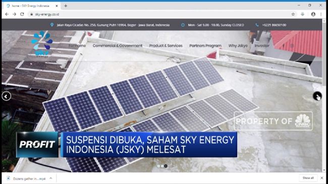 Suspensi Dibuka, Saham Sky Energy Indonesia Melesat
