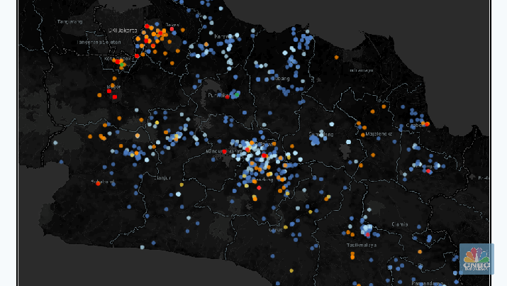 Peta Pikobar Jabar 27 Maret: 78 Positif Corona, 11 Meninggal