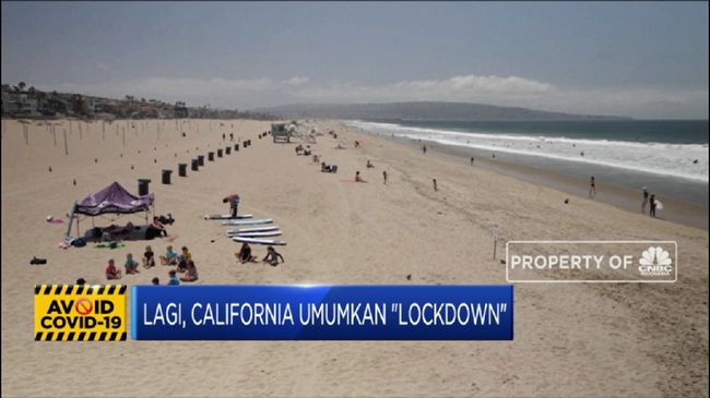 California Kembali Berlakukan Lockdown