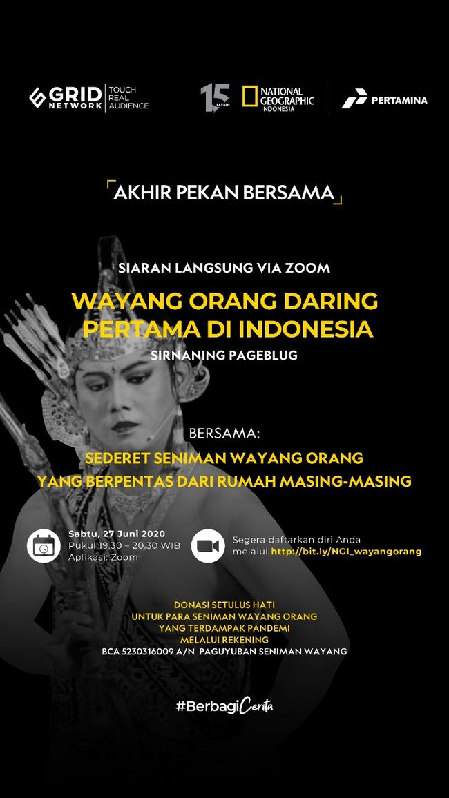 Lestarikan Budaya, Pertamina Gelar Wayang Orang Virtual