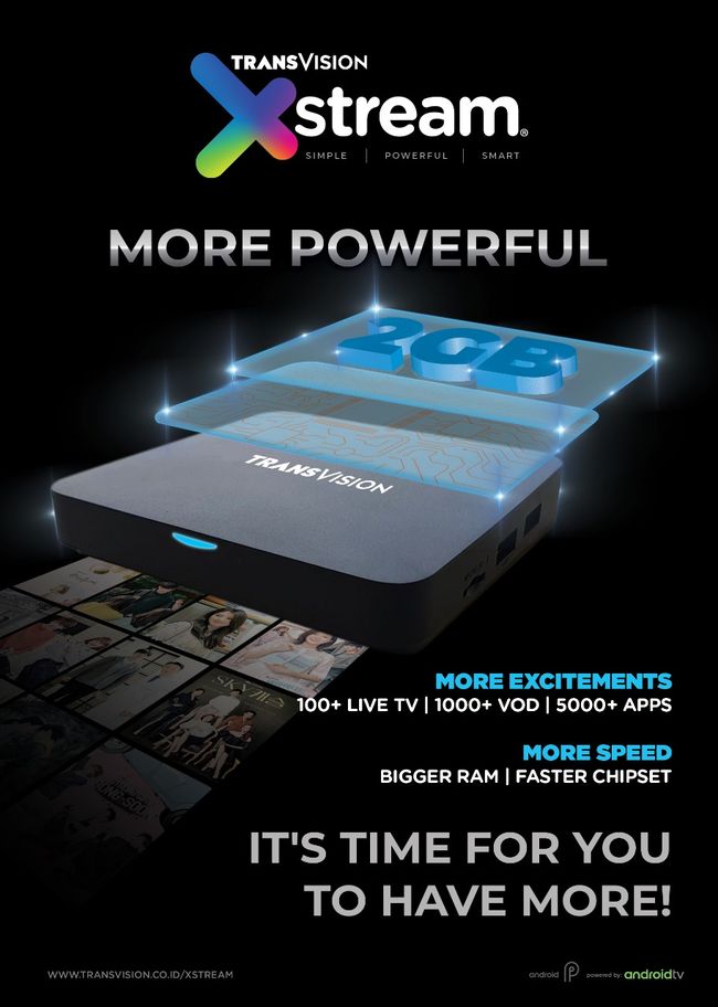 More Powerful, Transvision Luncurkan Xstream Generasi Kedua!