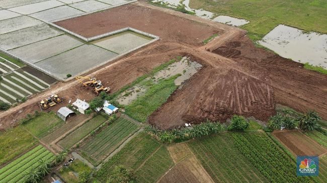 Penampakan Udara TPU Khusus Covid-19 Rorotan Jakarta Utara