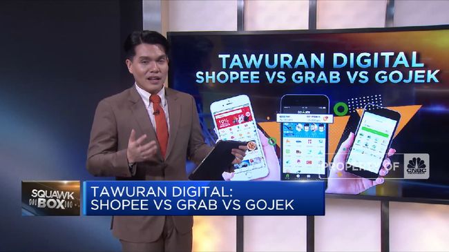 Tawuran Digital Shopee VS grab VS Gojek