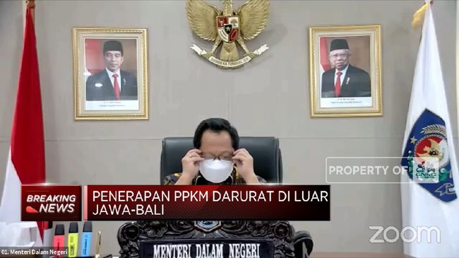 Arahan Mendagri di Penerapan PPKM Darurat Luar Jawa-Bali Arahan Mendagri di Penerapan PPKM Darurat Luar Jawa-Bali