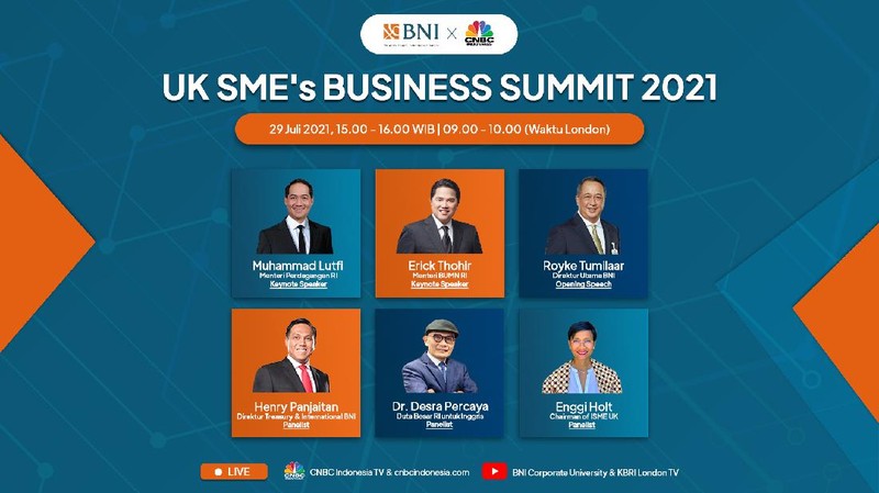 UK SME's Business Summit 2021: BNI Dukung UMKM Go Global