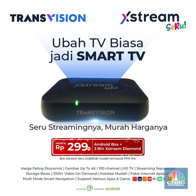 Ubah TV Biasa Jadi Smart TV Pakai Transvision Xstream Seru!