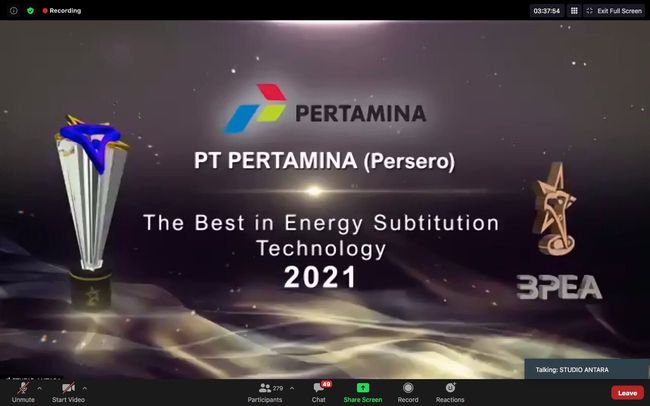 Pertamina Raih Business Performance Excellence Award 2021