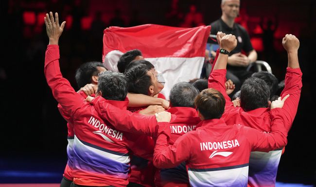 Tanpa Merah Putih, Potret Indonesia Menang Thomas Cup 2020 Tanpa Merah Putih, Potret Indonesia Menang Thomas Cup 2020