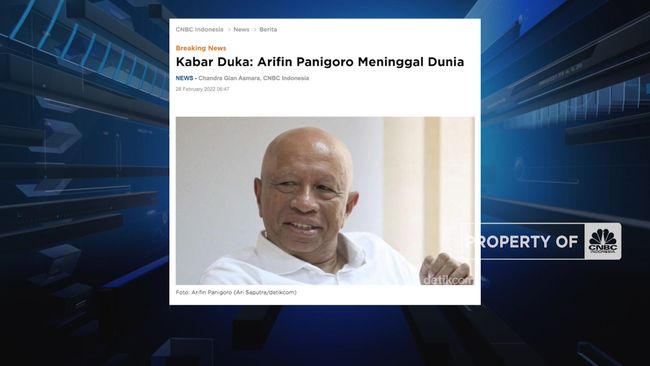 Pendiri Grup Medco, Arifin Panigoro Meninggal Dunia