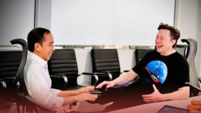 Beneran Sakti! Elon Musk Temui Jokowi Pakai Kaos Bergambar Beneran Sakti! Elon Musk Temui Jokowi Pakai Kaos Bergambar