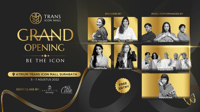 Catat! Trans Icon Mall Surabaya Resmi Dibuka Besok