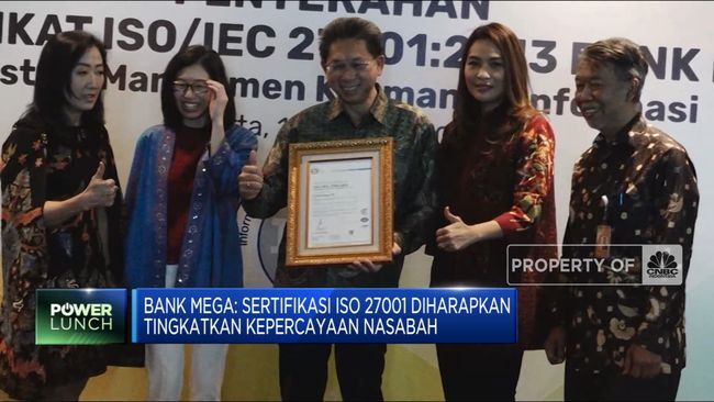 Bank Mega Raih Sertifikasi ISO 27001 Bank Mega Raih Sertifikasi ISO 27001