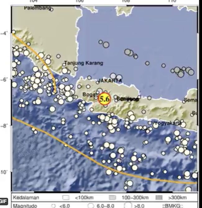 Penjelasan BMKG Soal Gempa M5,6 Guncang Cianjur Terasa di JKT