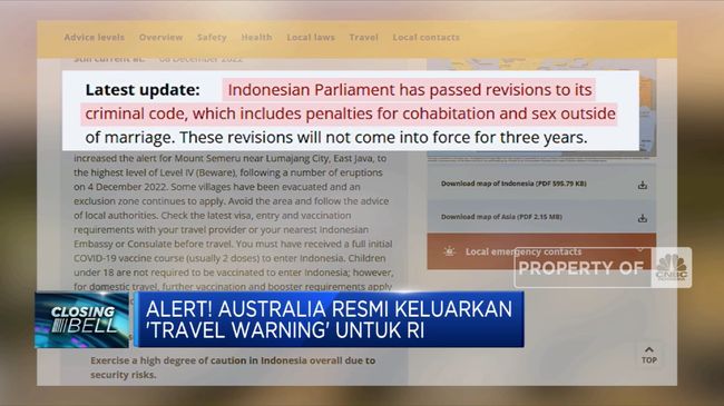 Alert! Australia Resmi Keluarkan 'Travel Warning' Untuk RI