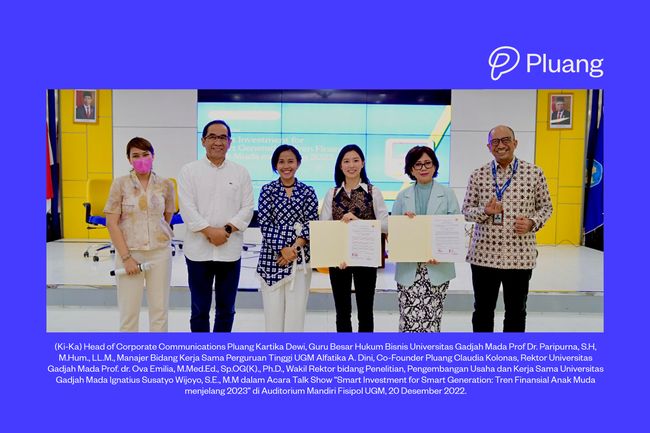 Pluang Gandeng UGM Siapkan Generasi Muda Cerdas Berinvestasi