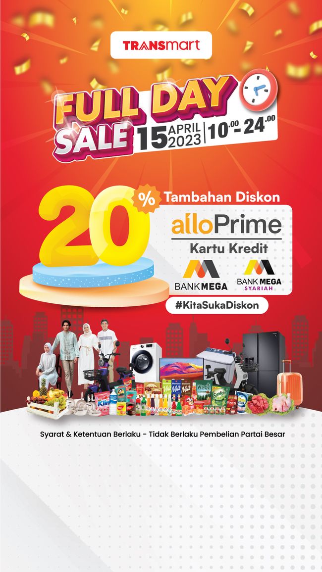Transmart Full Day Sale Diskon 20% Harga Biskut, Jadi Murah!