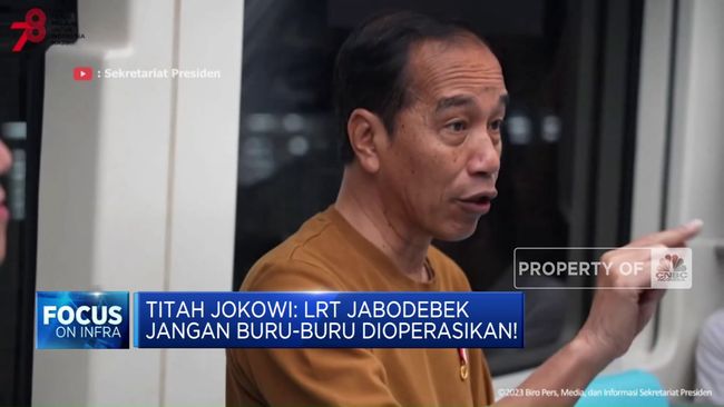 Titah Jokowi: LRT Jabodebek Jangan Buru-Buru Dioperasikan!