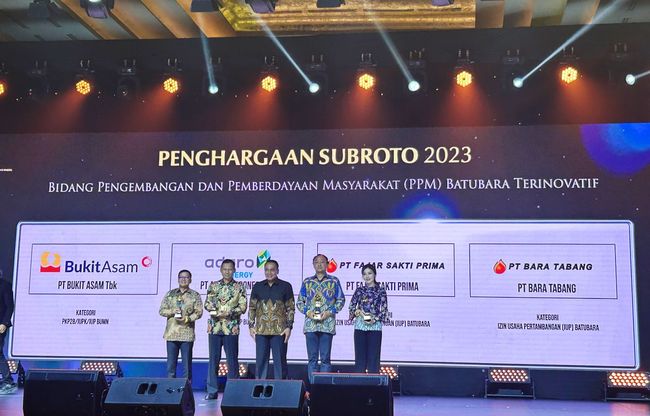 Anak Usaha Bayan Boyong 2 Penghargaan di Subroto Award 2023