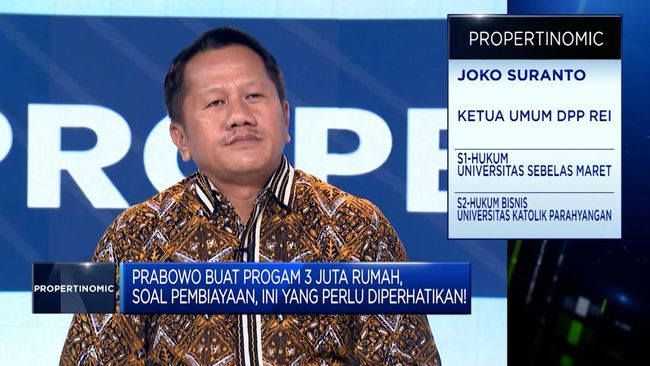 Bos Properti Percaya Rencana Prabowo Bangun 3 Juta Rumah, Ini Sebabnya