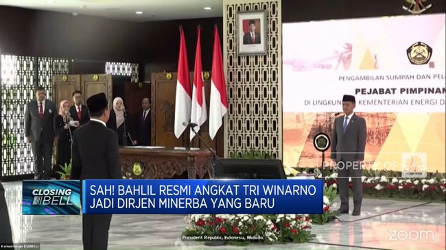 Video: Bahlil Resmi Angkat Tri Winarno Jadi Dirjen Minerba