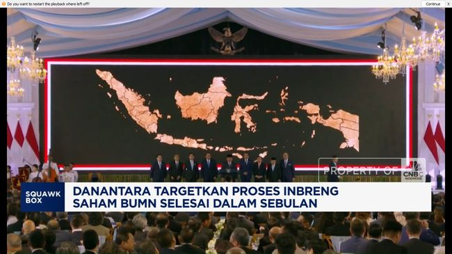 Video: Danantara Targetkan Proses Inbreng Saham BUMN Selesai Sebulan