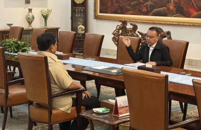Prabowo Rapat 4 Mata Bareng Dasco di Istana, Ini yang Dibahas